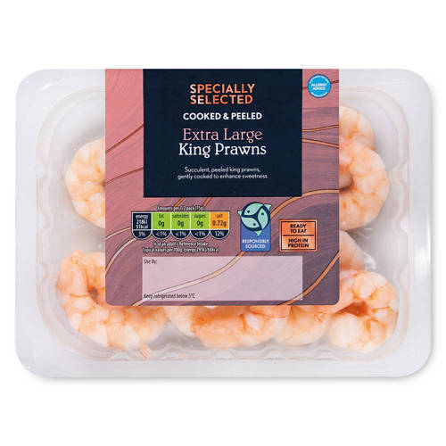 Cooked & Peeled Extra Large King Prawns | ALDI UK